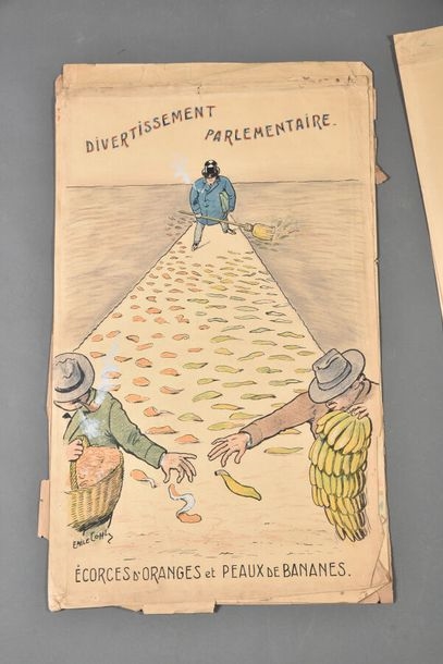 Emile Cohl | Set of seven drawings: | MutualArt