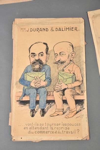 Emile Cohl | Set of seven drawings: | MutualArt