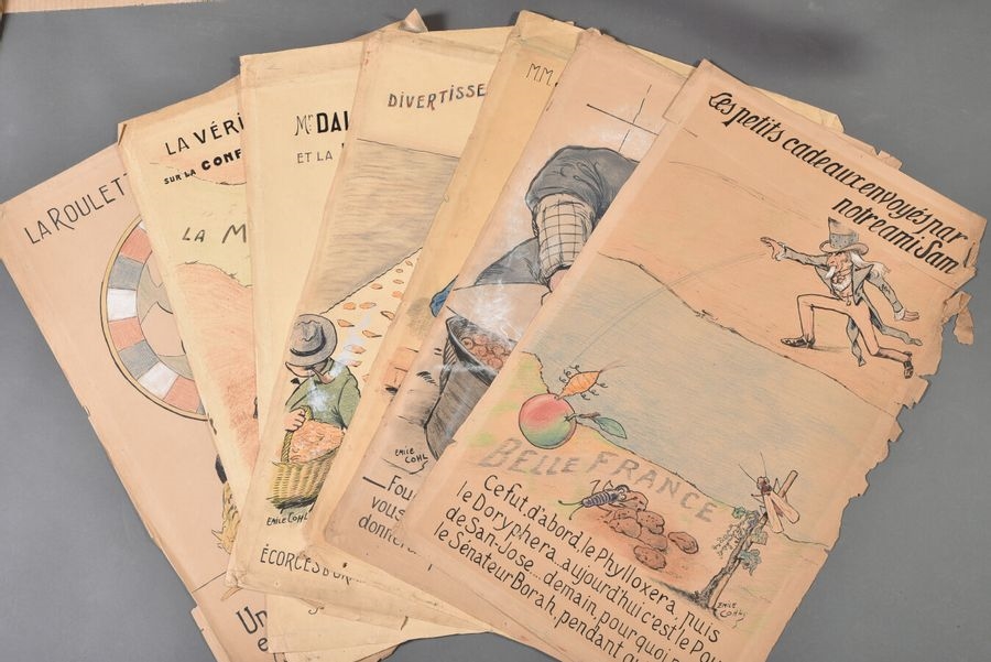 Emile Cohl | Set of seven drawings: | MutualArt