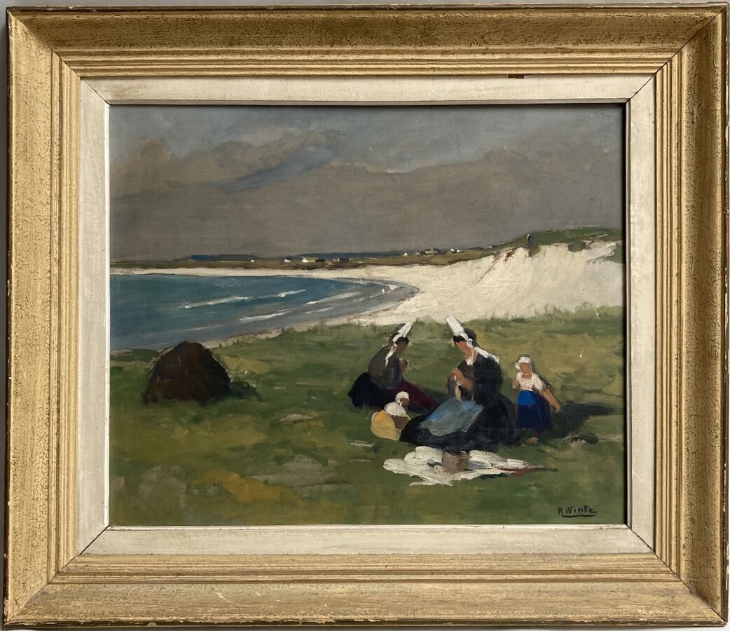 Raymond Wintz | Bigoudènes devant la baie | MutualArt