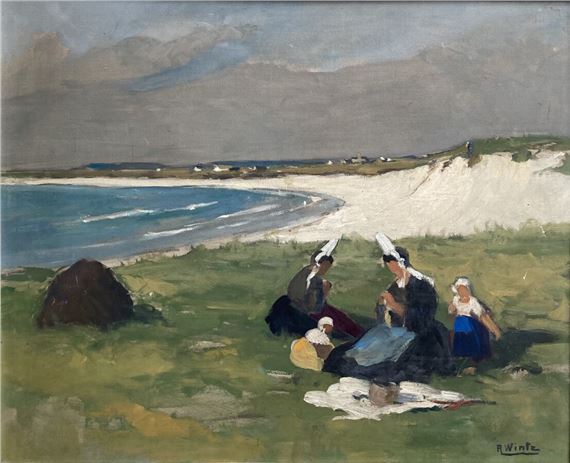 Raymond Wintz | Bigoudènes devant la baie | MutualArt