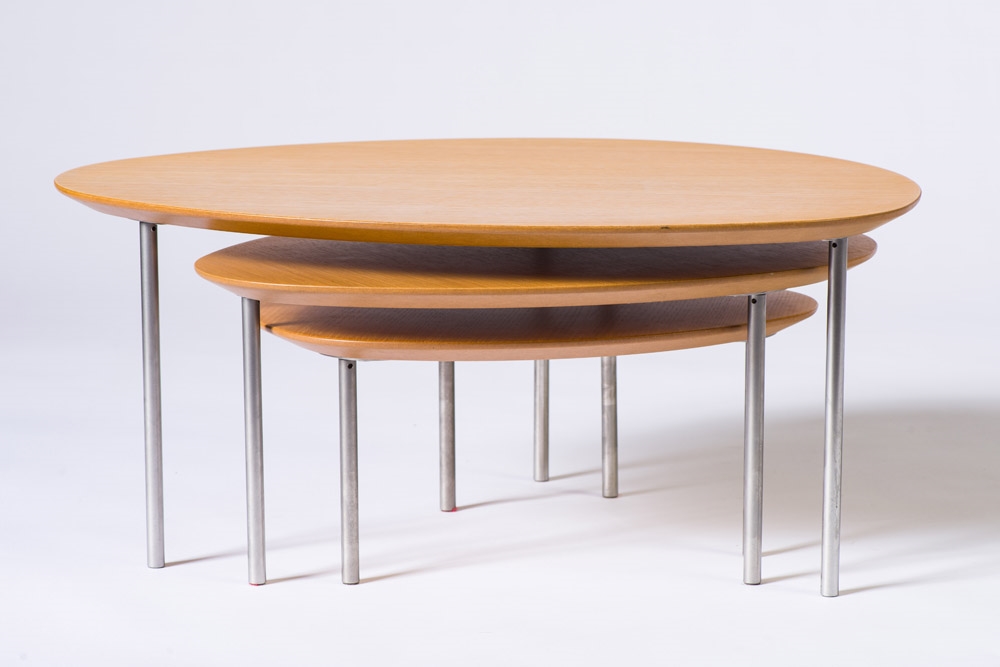 Jon Gasca | (3) Eclipse Nesting Tables | MutualArt