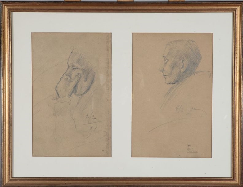 Eugène Brouillard | Portrait of the artist's mother, hand to mouth ...