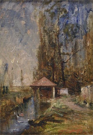 Francois-Auguste Ravier | The wash house of Morestel. | MutualArt