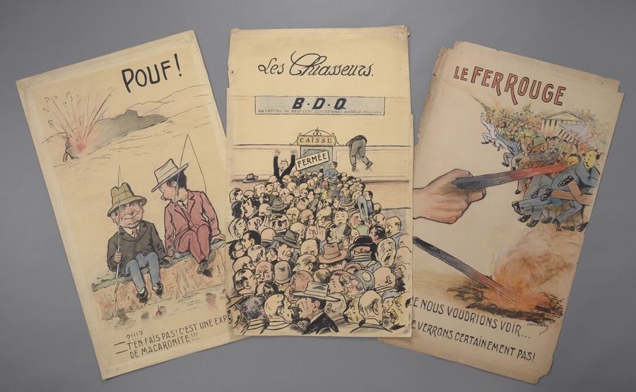 Emile Cohl | Set of six drawings: | MutualArt