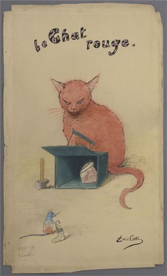 Emile Cohl | The red cat. | MutualArt