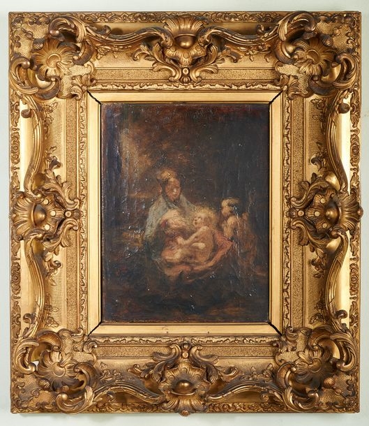 Octave Tassaert | Virgin and Child and Saint John the Baptist | MutualArt