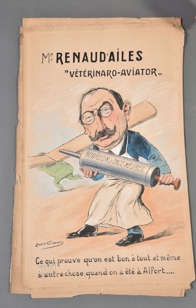 Emile Cohl | Set of six drawings: | MutualArt