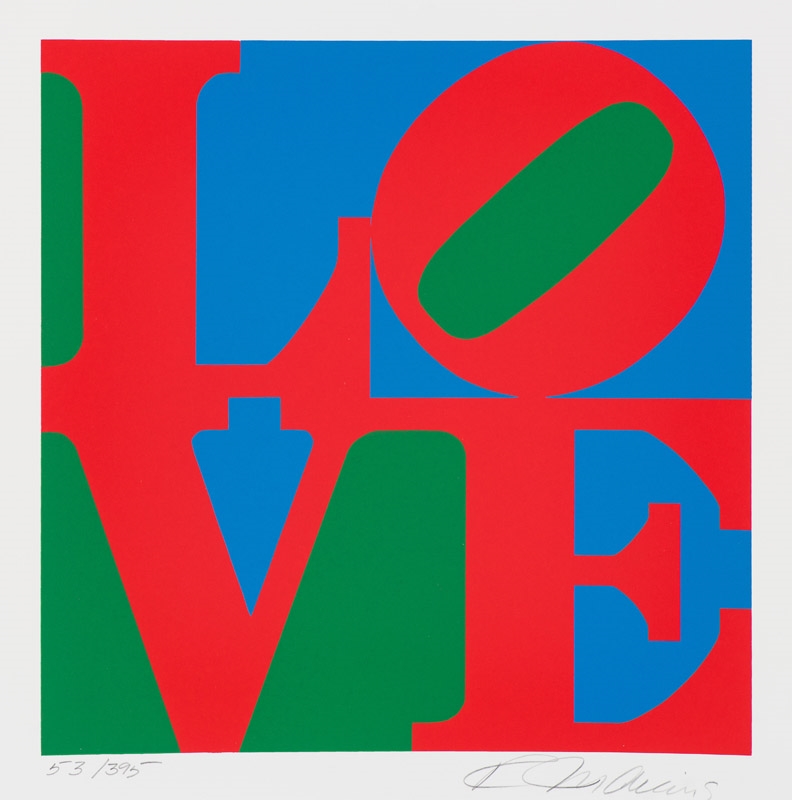 Robert Indiana | Love, from The American Dream Portfolio (1997) | MutualArt