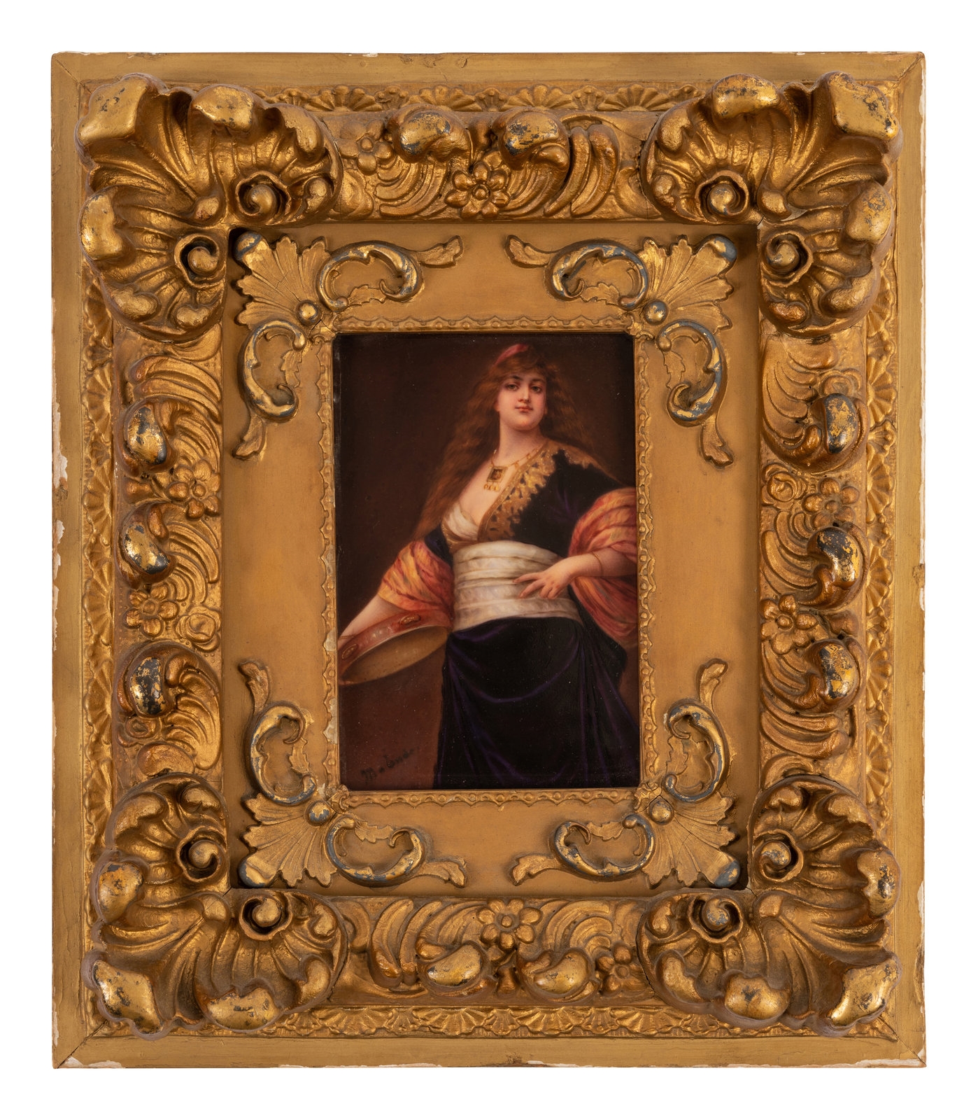 Paul Thumann | A Gebrüder Heubach Painted Porcelain Plaque | MutualArt