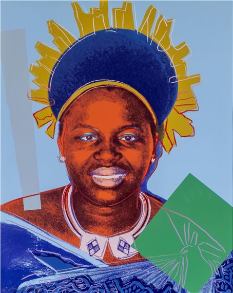 Andy Warhol | Queen Ntombi Twala of Swaziland from the series 'Reigning ...