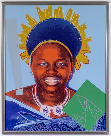Andy Warhol | Queen Ntombi Twala of Swaziland from the series 'Reigning ...
