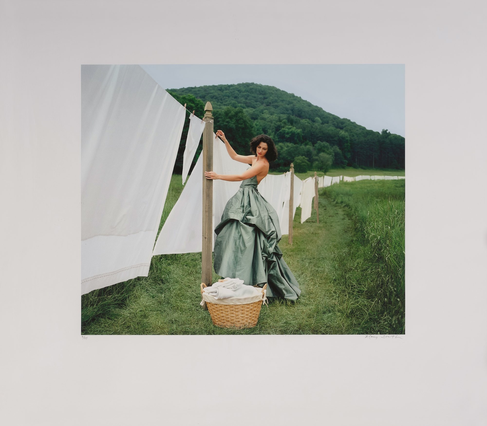 Rodney Smith | Zoe Hanging Sheets On Clothesline, Harriman, New York ...