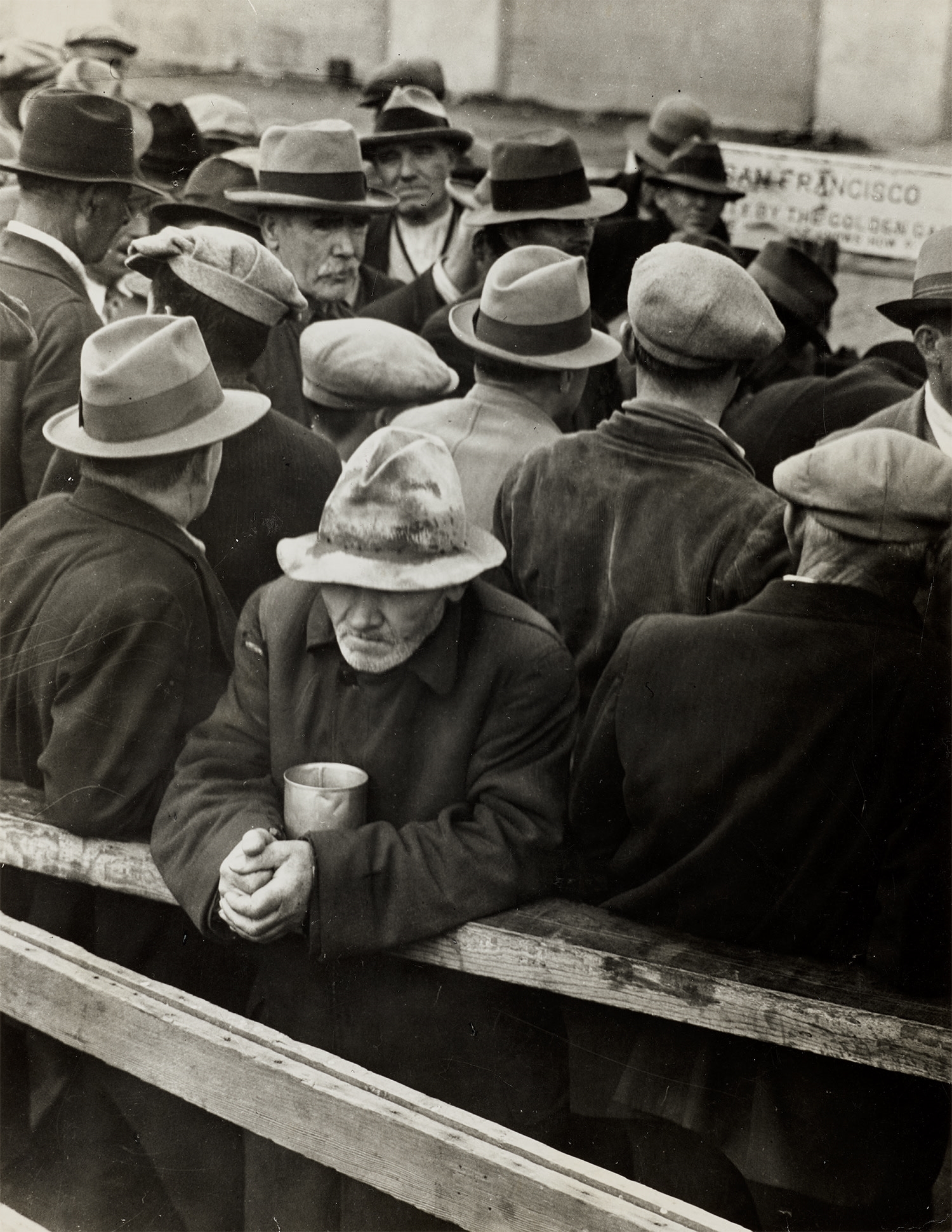 Dorothea Lange | WHITE ANGEL BREADLINE, SAN FRANCISCO (1933) | MutualArt