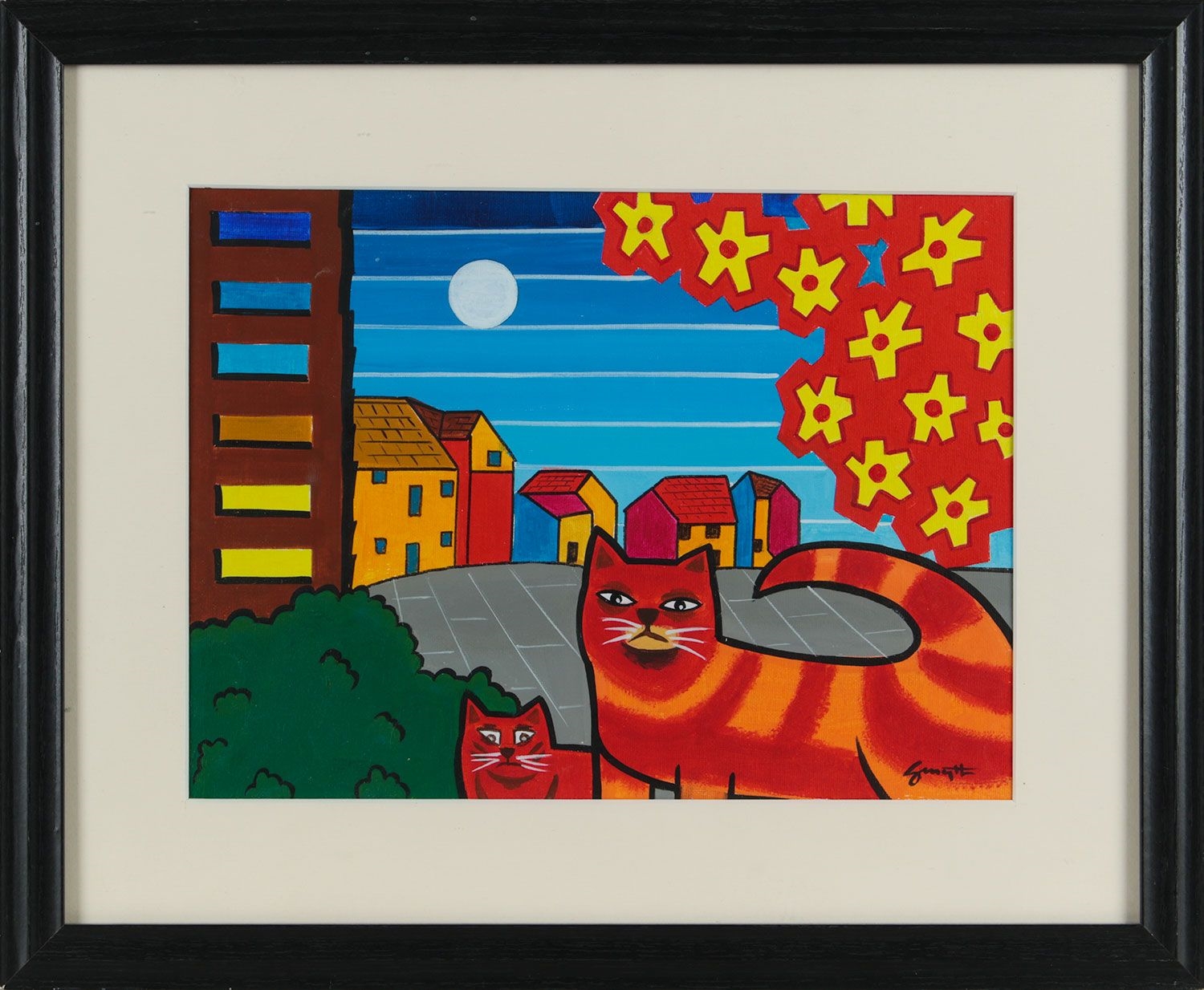 George Smyth | TWO ORANGE CATS | MutualArt