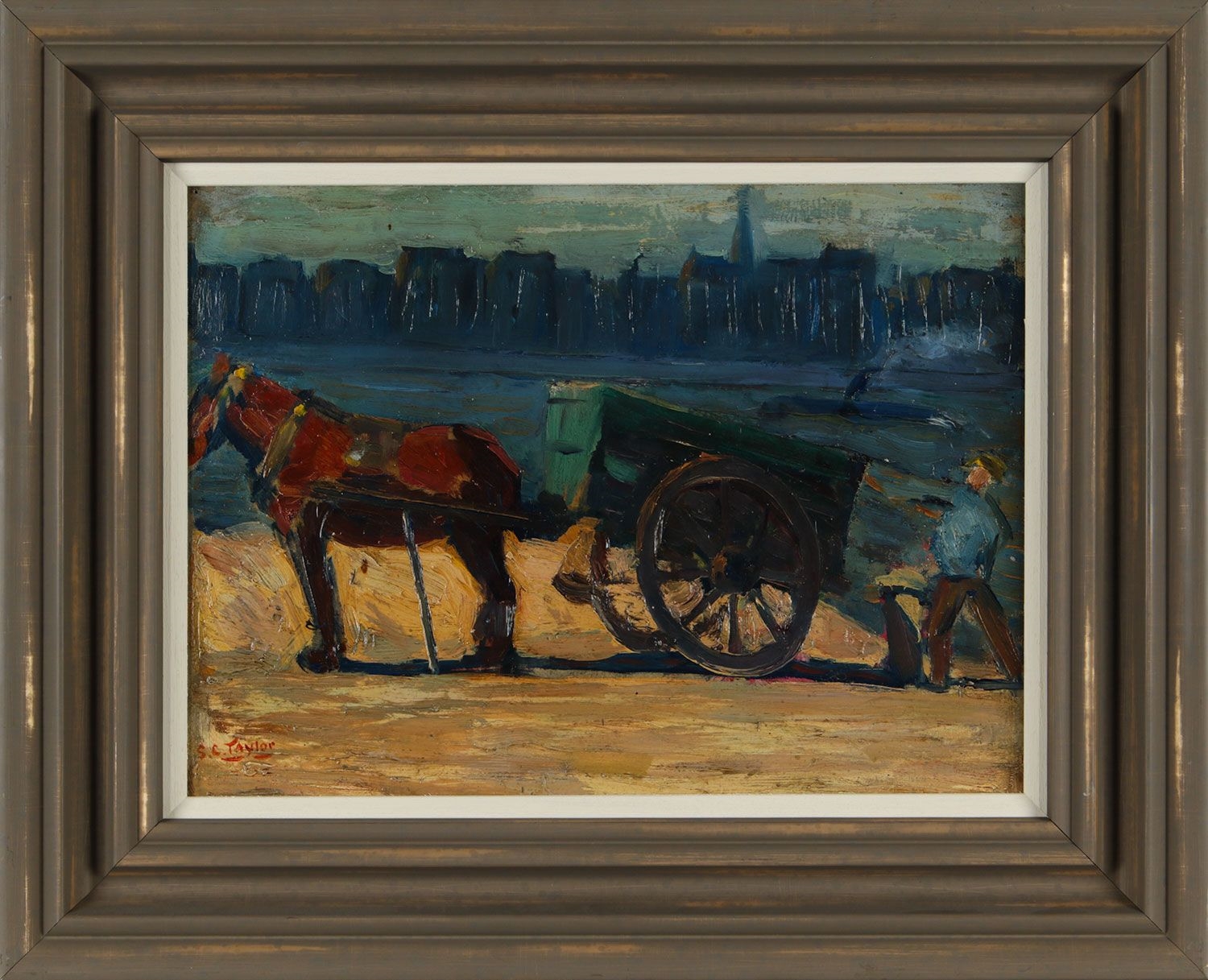 Samuel Connolly Taylor | UNLOADING BY THE DOCKS | MutualArt