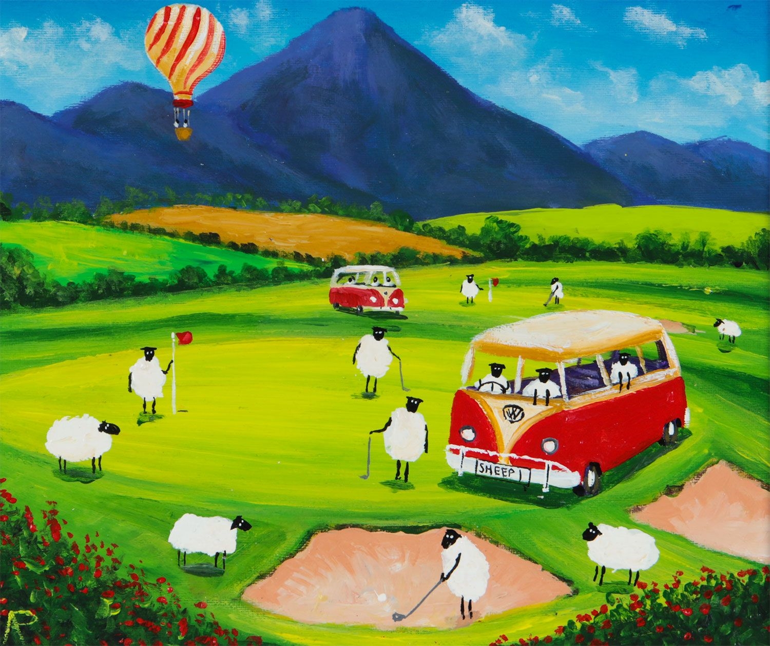 Andy Pat | ANDY PATS WANDERING SHEEP ENJOYING A GAME OF GOLF AT ...