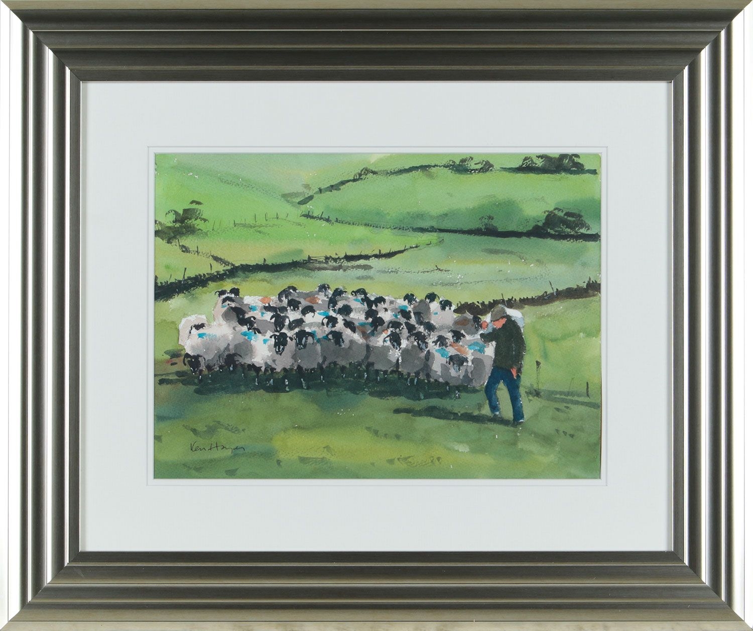 Kenny Hayes | FEEDING THE SHEEP | MutualArt