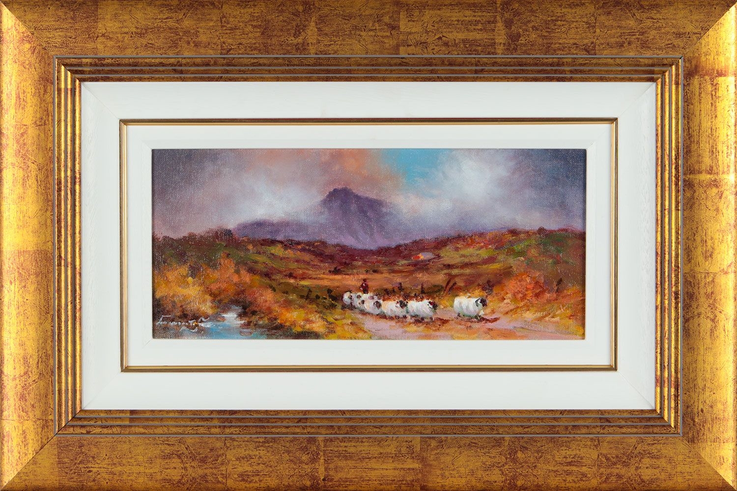 William Cunningham | MOVING SHEEP IN THE MOURNES | MutualArt