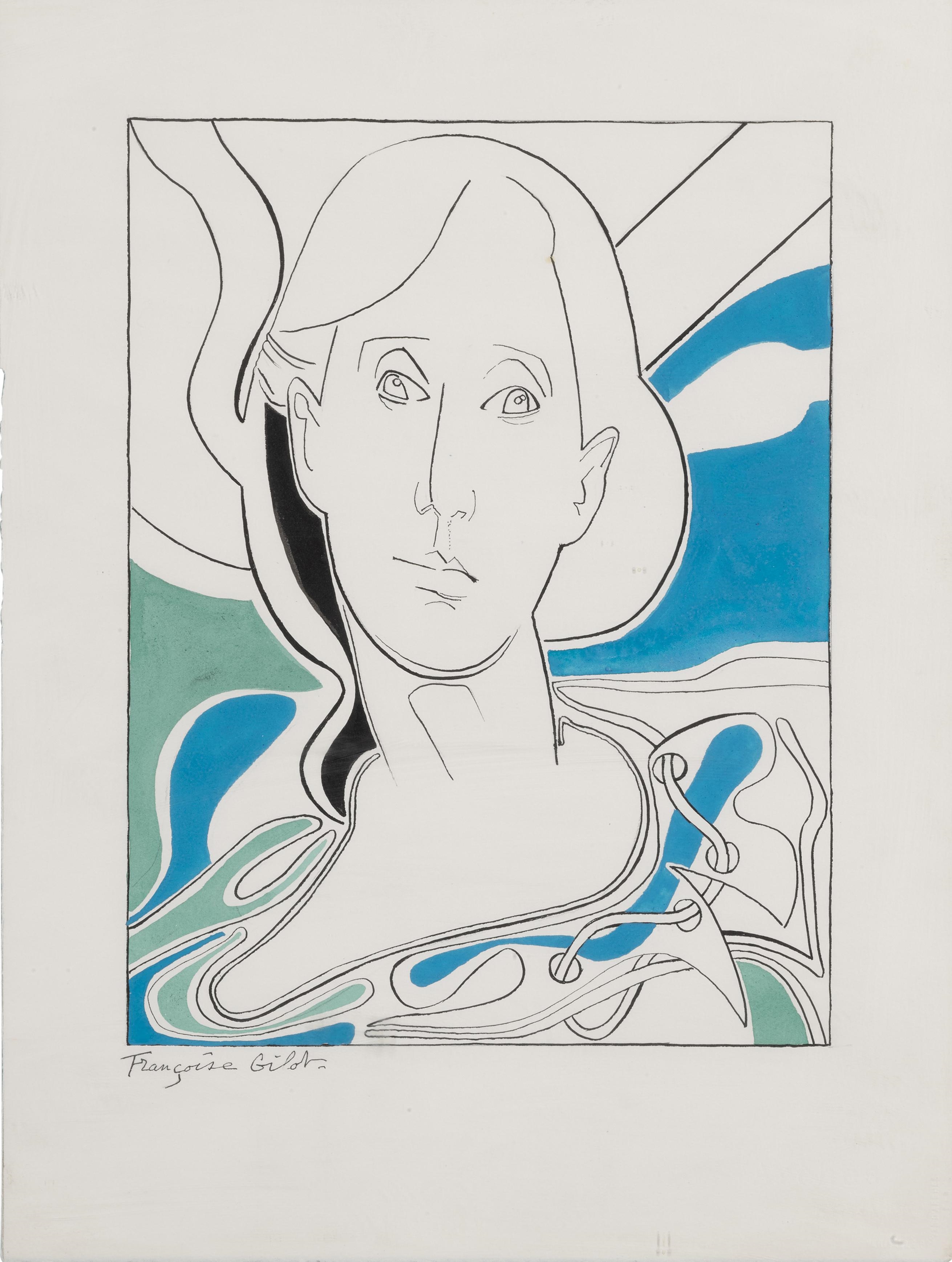 Françoise Gilot | Self Portrait (Circa 1966) | MutualArt
