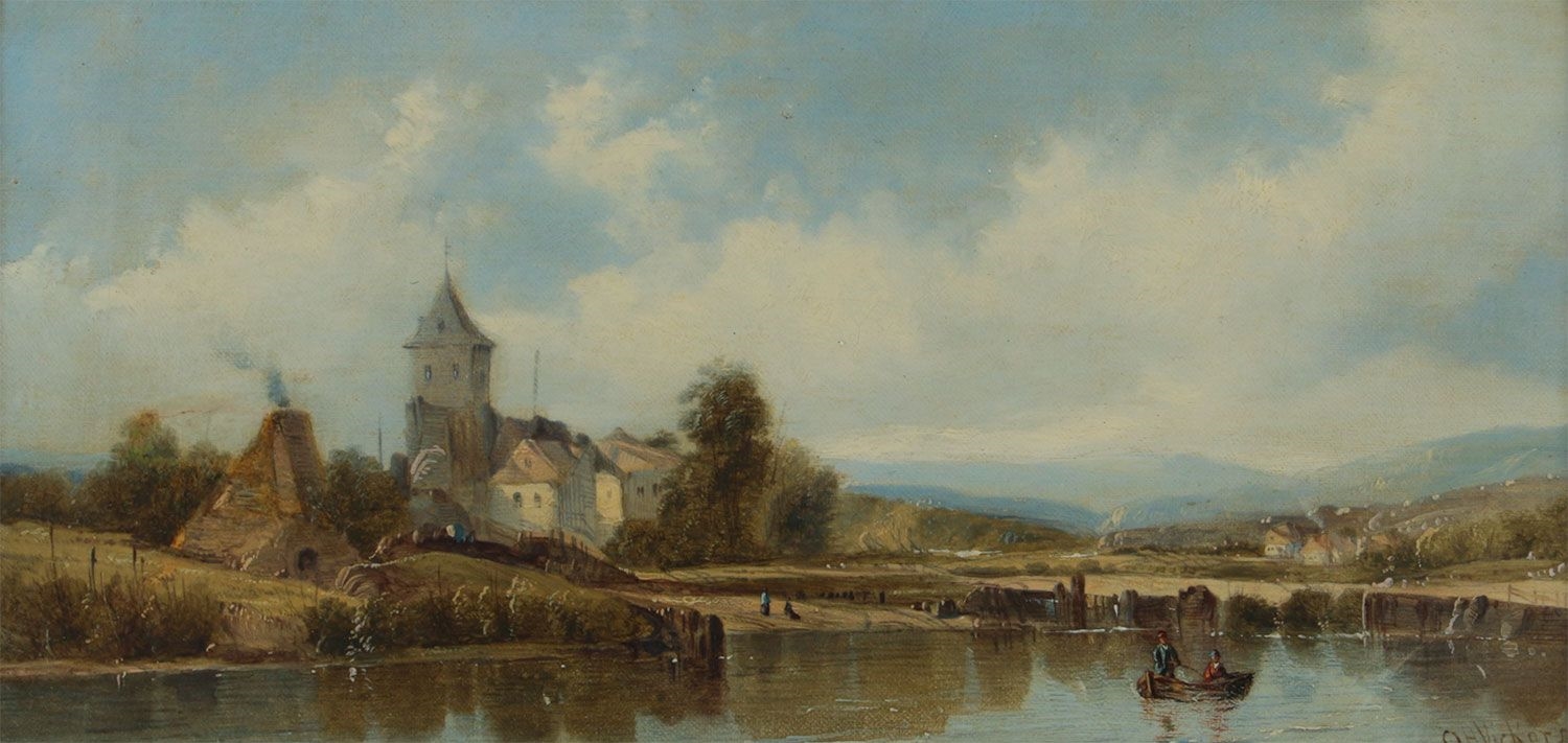 Alfred Henry Vickers | BOATING ON THE LAKE | MutualArt