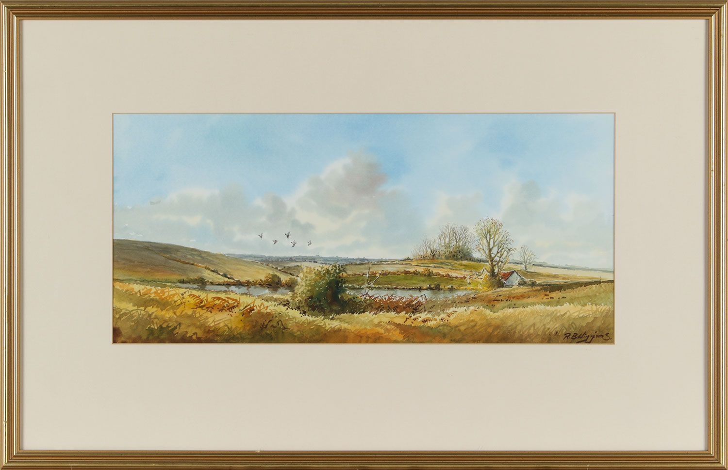 Robert Bertie Higgins | MALLARDS OVER WETLANDS | MutualArt