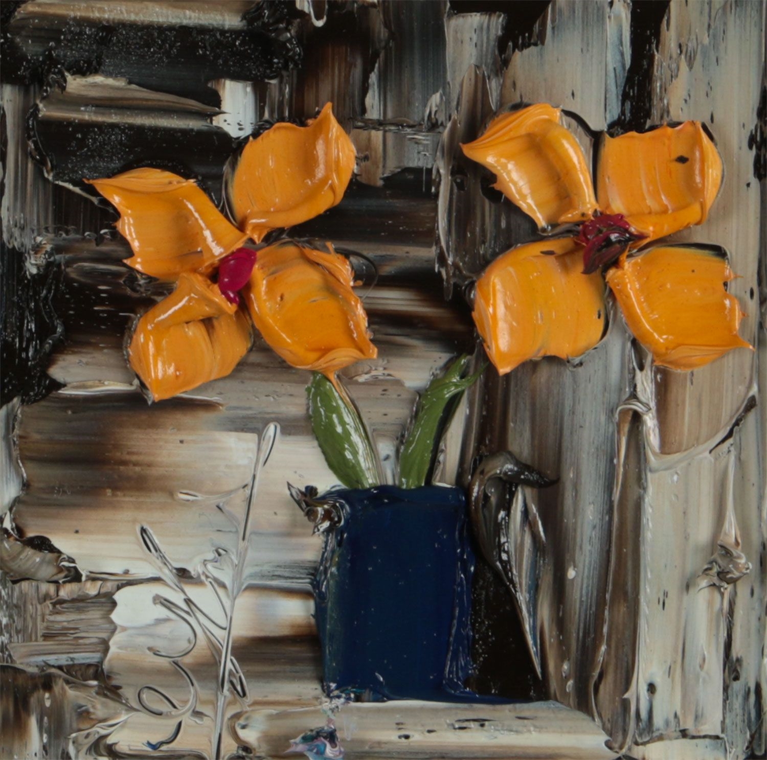 Colin Flack | YELLOW FLOWERS IN A VASE | MutualArt