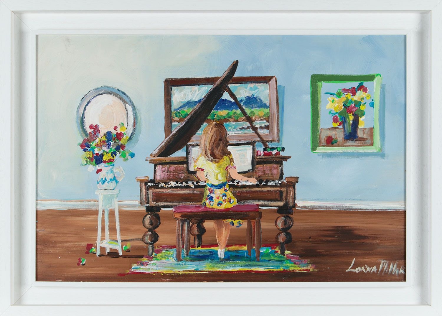 Lorna Millar | PLAYING THE PIANO | MutualArt