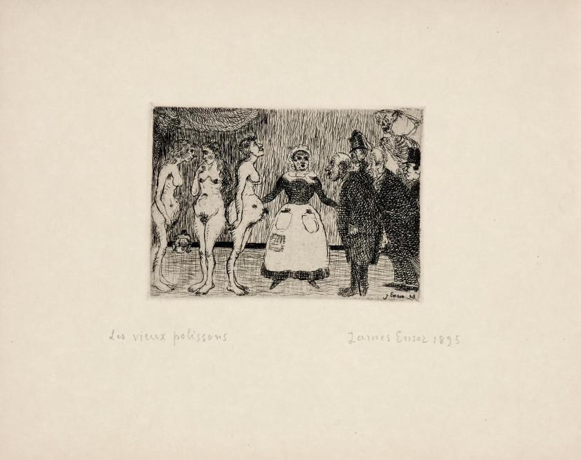 James Ensor | Les Vieux … polissons (1895) | MutualArt