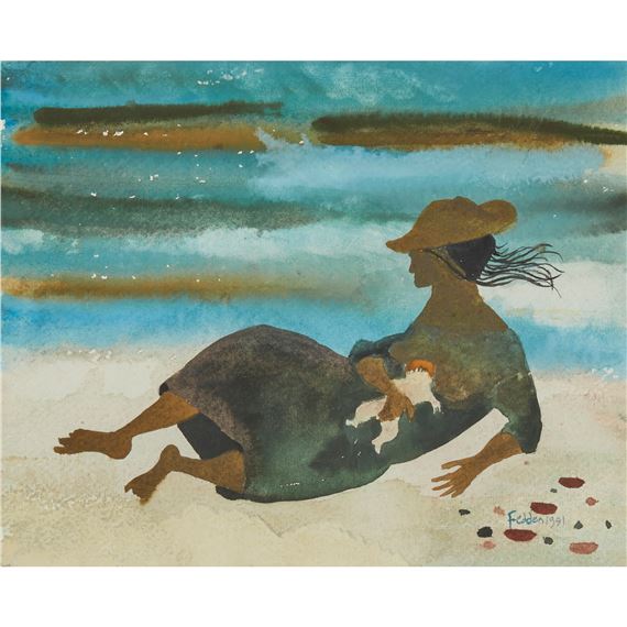 Mary Fedden | The Blue Pot | MutualArt