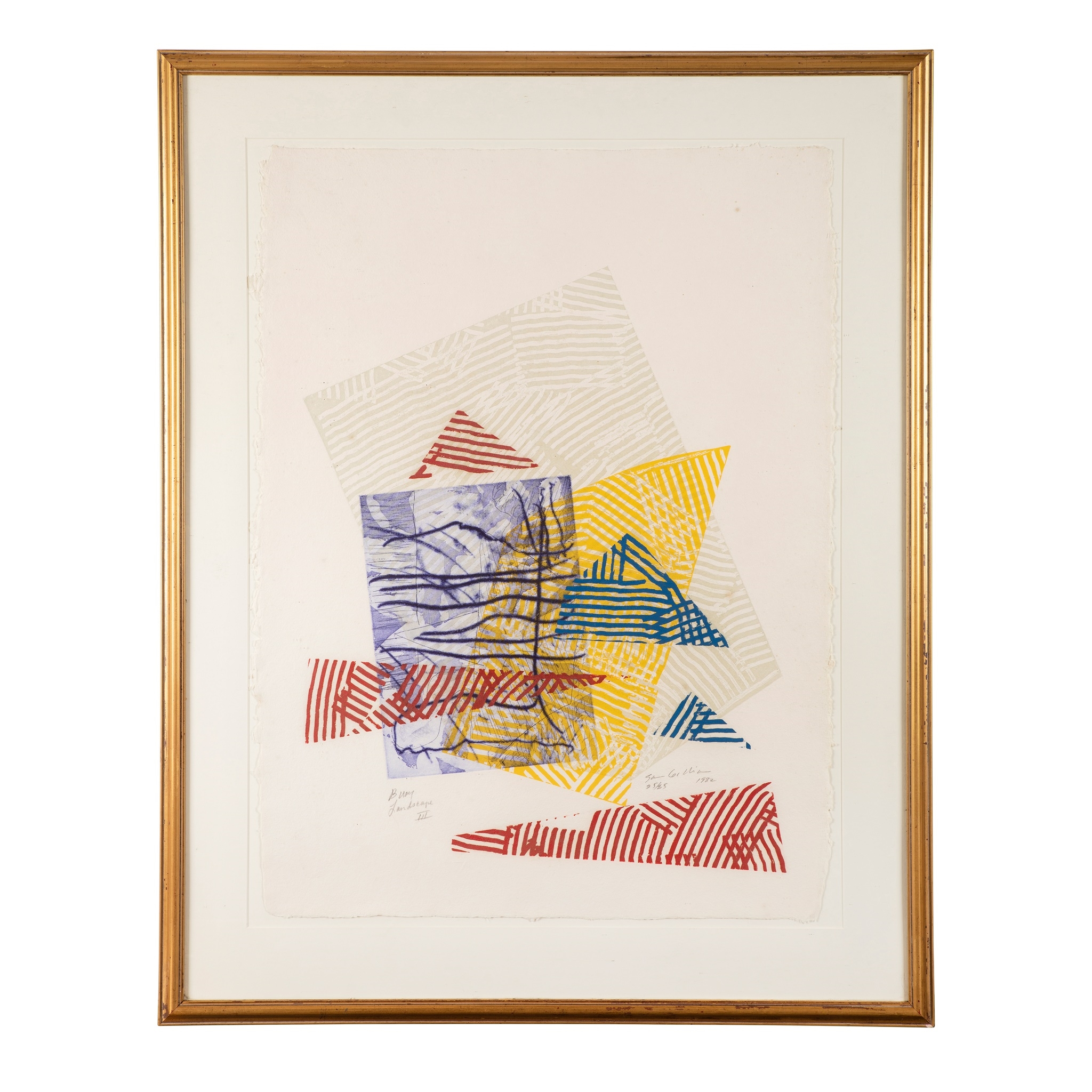 Sam Gilliam | Buoy Landscape I, III and IV (1982) | MutualArt