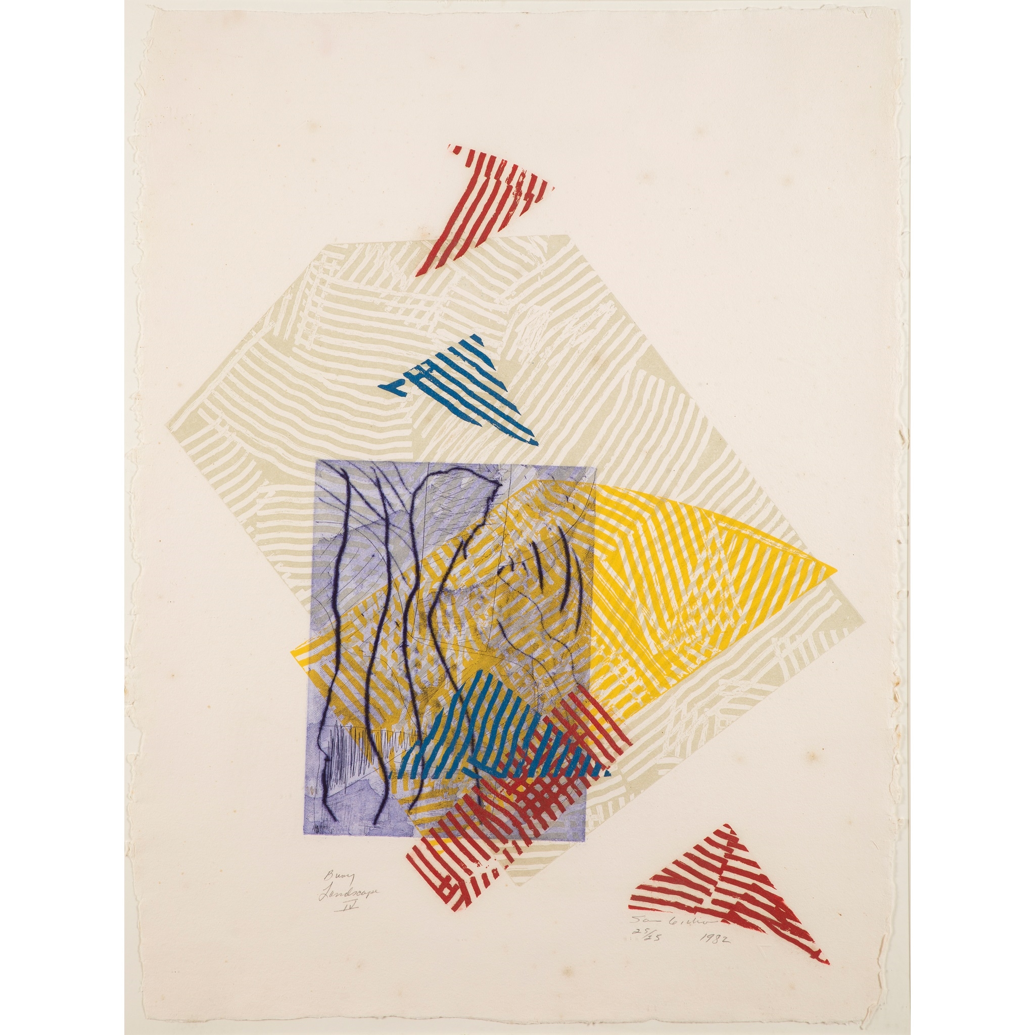 Sam Gilliam | Buoy Landscape I, III and IV (1982) | MutualArt