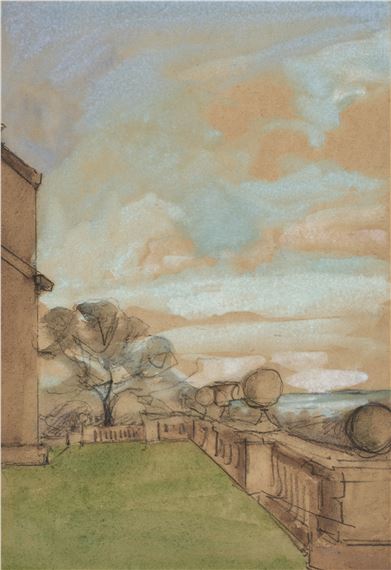 Sir William Eden | Two views of Windlestone Hall | MutualArt