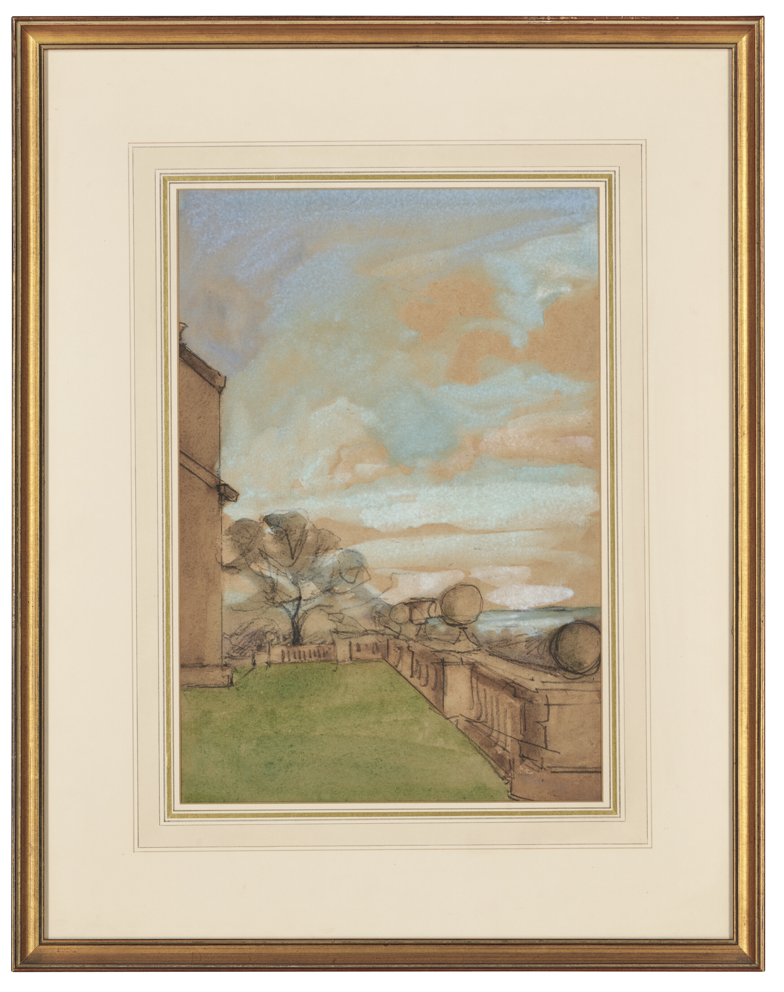 Sir William Eden | Two views of Windlestone Hall | MutualArt