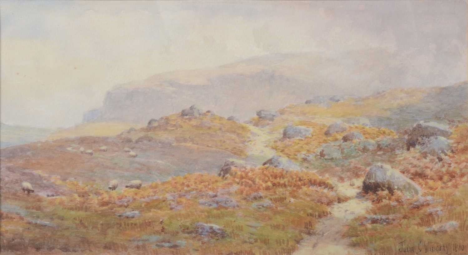 Julia Cornelia Slaughter | Moorland landscape (1888) | MutualArt