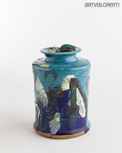 Michel Lanos | Vase of truncated cone shape | MutualArt