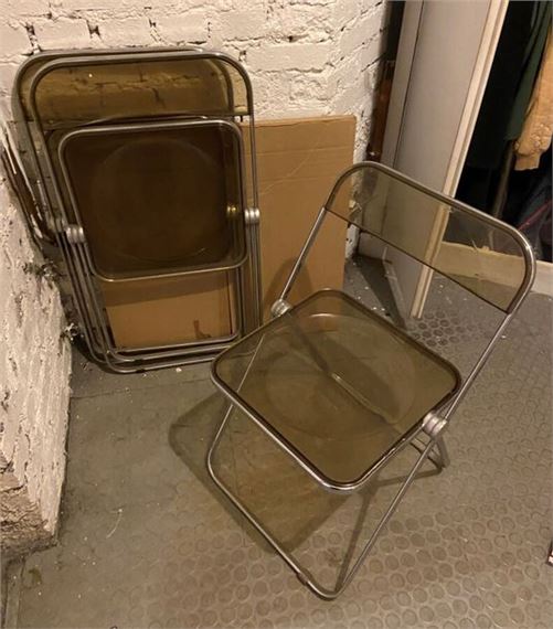 Giancarlo Piretti | Suite of three chairs model Plia (1969) | MutualArt