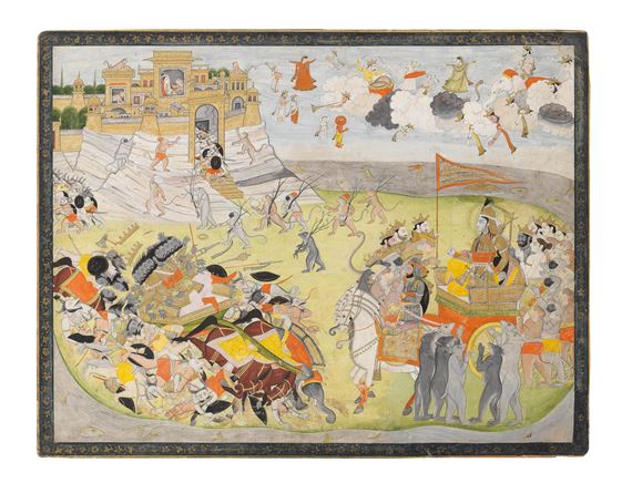 Purkhu | AN ILLUSTRATION TO THE BHAGAVATA PURANA: KRISHNA STEALS THE ...