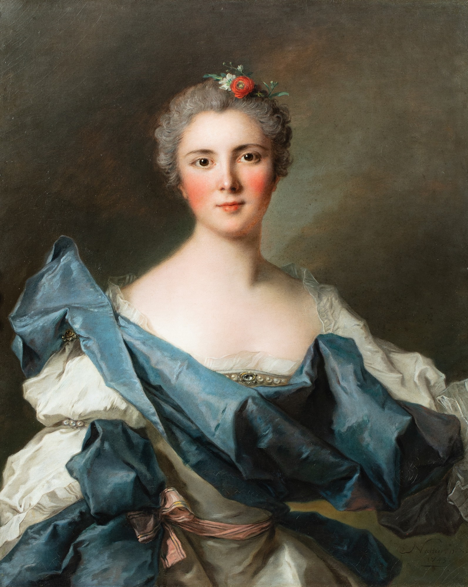 Jean-Marc Nattier | Portrait of Marie Henriette de Polastron, comtesse ...