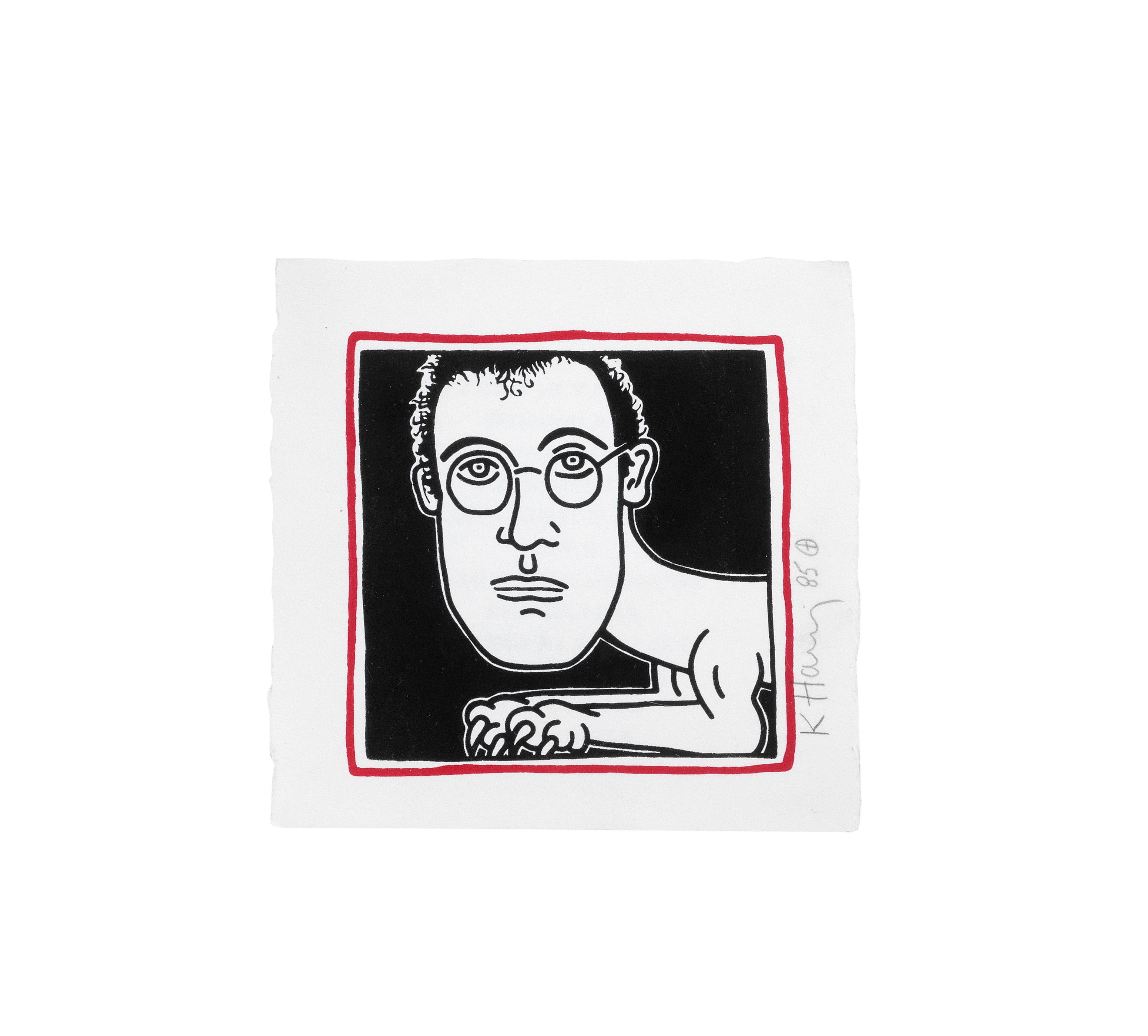 Keith Haring Self Portrait