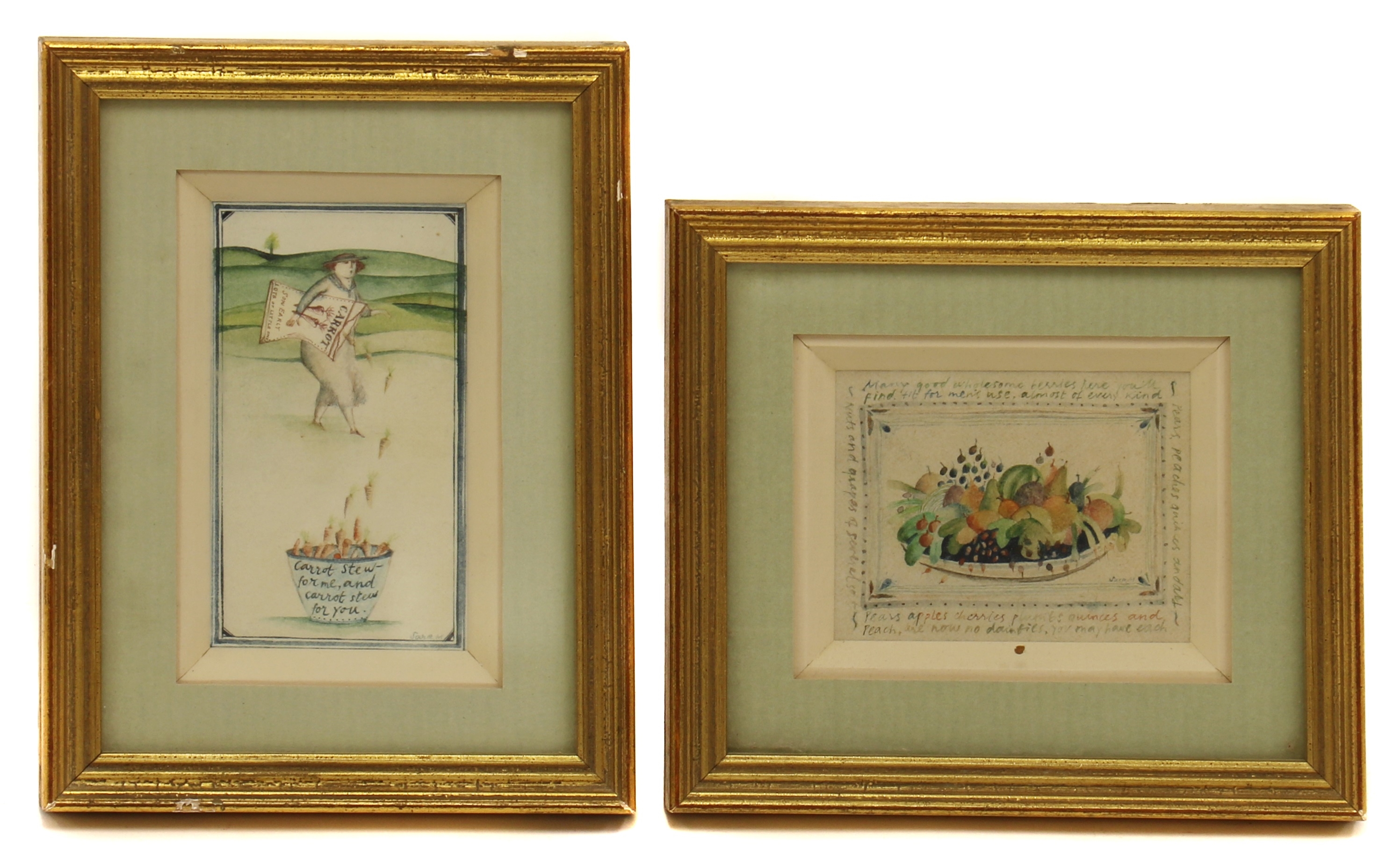 Sara Midda | Fruit bowl; Carrot Stew | MutualArt