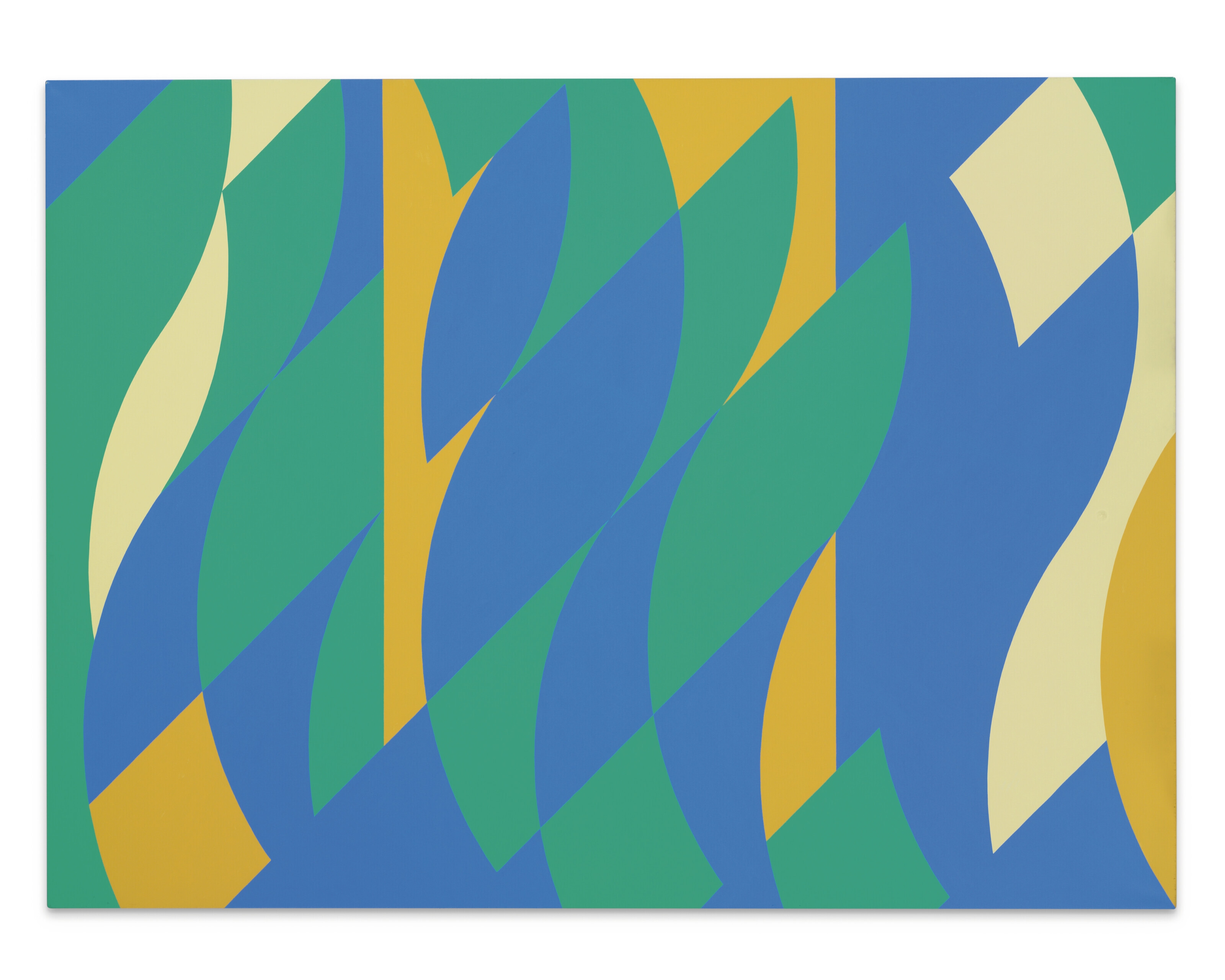 Bridget Riley | Painting with Two Verticals 3 (2005) | MutualArt