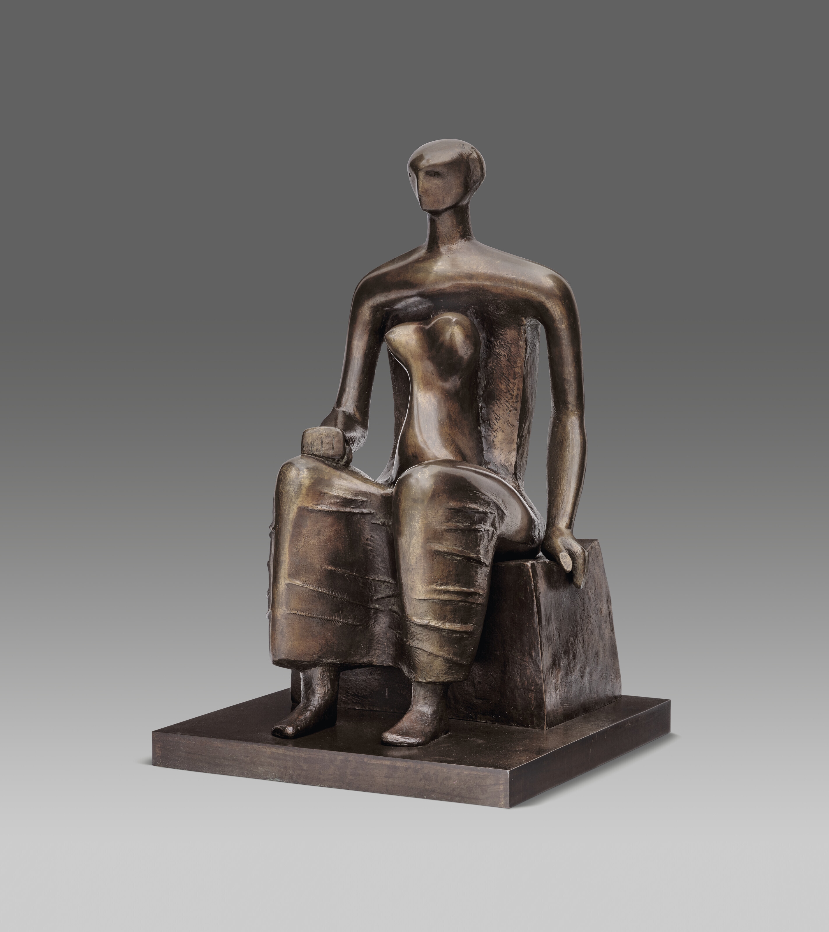 Henry Moore | Working Model for Seated Woman | MutualArt