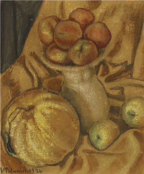 Vladimir Polunin | Still life with fruit (1926) | MutualArt