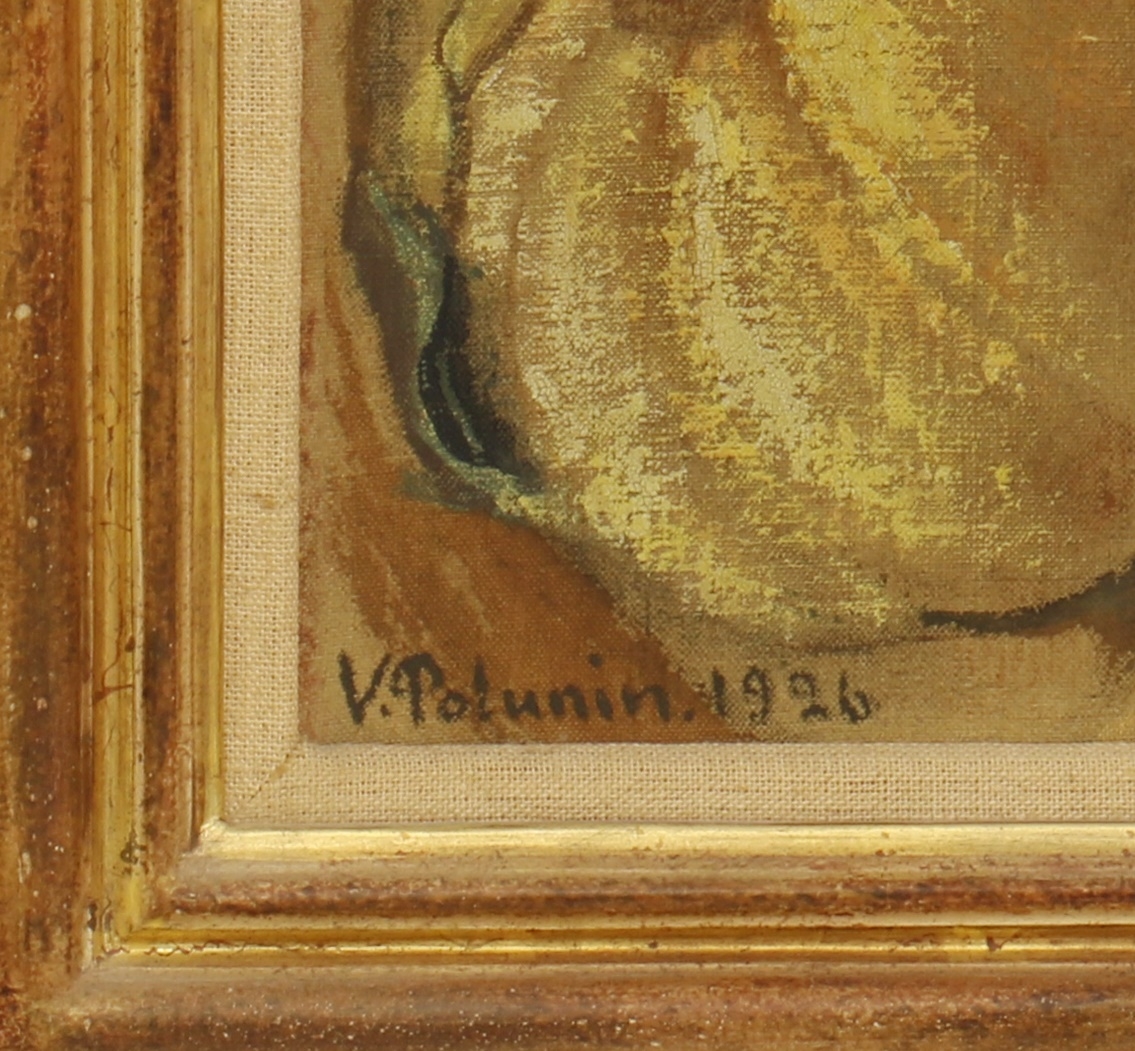 Vladimir Polunin | Still life with fruit (1926) | MutualArt