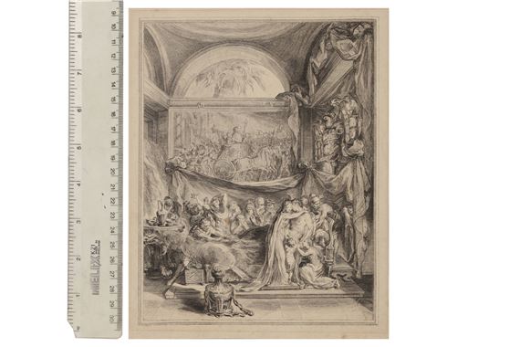 Gabriel Jacques de Saint-Aubin | The death of Germanicus (1760) | MutualArt