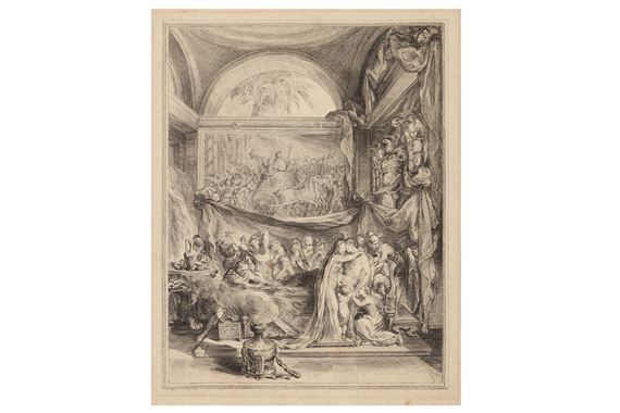 Gabriel Jacques de Saint-Aubin | The death of Germanicus (1760) | MutualArt