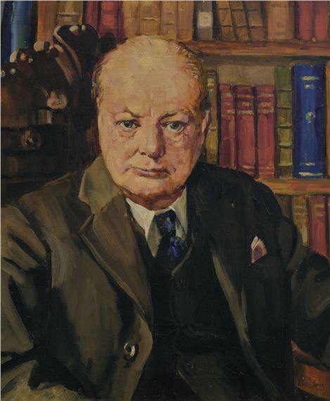 Ruskin Spear | Portrait of Sir Winston Churchill | MutualArt