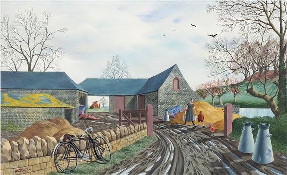 Tristram Paul‏ Hillier | Barns in Winter (43) | MutualArt