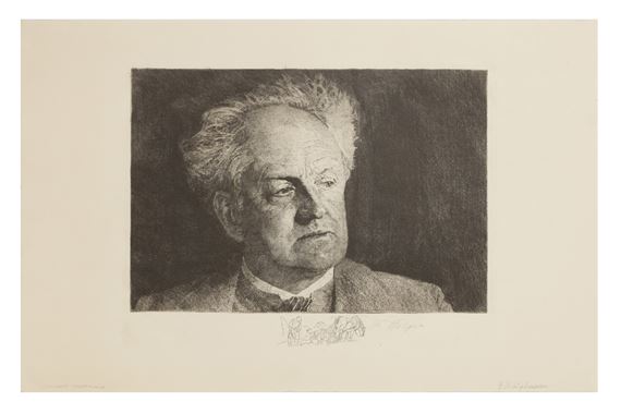 Ferdinand Staeger | Portrait of Gerhard Hauptmann | MutualArt